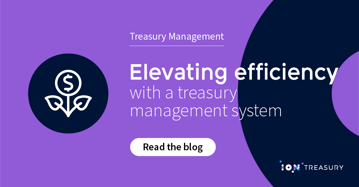 Boost efficiency with treasury management system